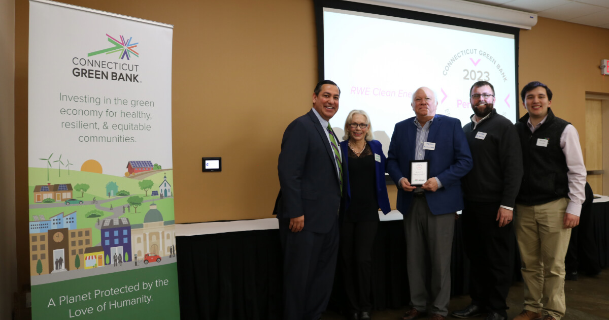 RWE receives two awards from Connecticut Green Bank RWE receives two awards from Connecticut Green Bank