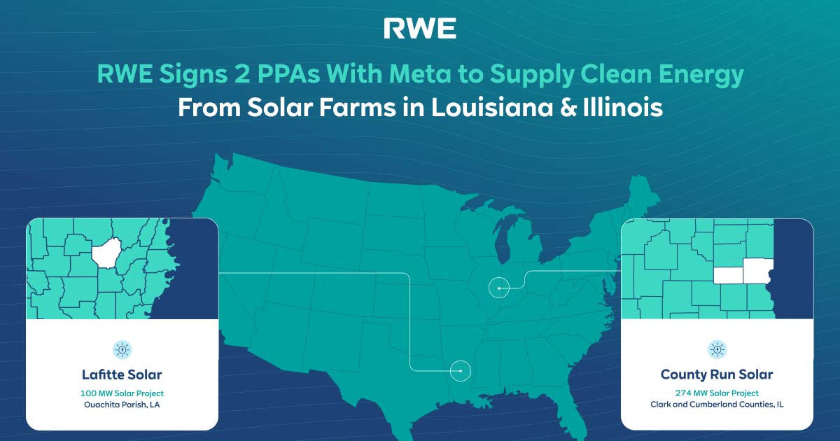 RWE signs long-term power purchase agreements with Meta to generate ...